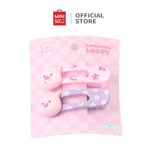Promo Miniso x ZANMANG Loopy Collection Hair Clips Checkered Jepit ...