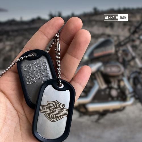 Promo Single Plate Dog tag only satuan custom , kalung pria tentara - 2 ...