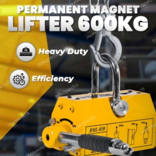 Jual Permanent Magnet Lifter 600kg Magnetic Lifting Pengangkat Magnet ...