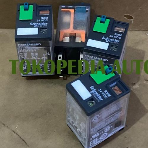 Jual RELAY SCHNEIDER RXM2AB2BD 24VDC 12A LED Miniature 24V DC DC24V ...
