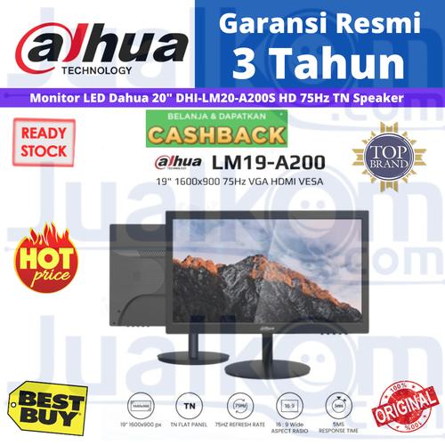 Jual Monitor PC Monitor 20 inch Monitor 20" Monitor DAHUA DHI-LM20-A200S DAHUA LM19-A202F FULL ...