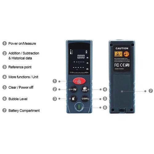 Jual Meteran Laser Inkersi 40 Meter Ke40S Jq D201 40 Digital Electronic ...