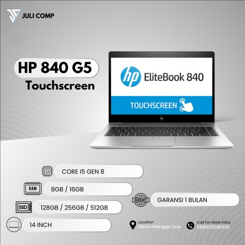 Jual Laptop HP ELITEBOOK 840 G5 TOUCHSCREEN Mulus/Original - I5 GEN 8 ...