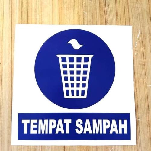 Jual SIGN STICKER TEMPAT SAMPAH UK 20X20CM K3 RAMBU - Jakarta Barat ...