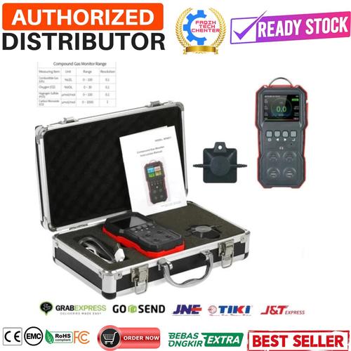 Jual Multi Gas Detector 4 in 1 H2S CO O2 EX/LEL Gas Sensor Meter ...