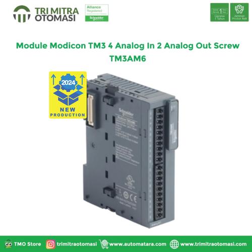 Promo Schneider Module Modicon TM3 4 Analog In 2 Analog Out Screw - TM3AM6 Cicil 0% 3x - Kab ...