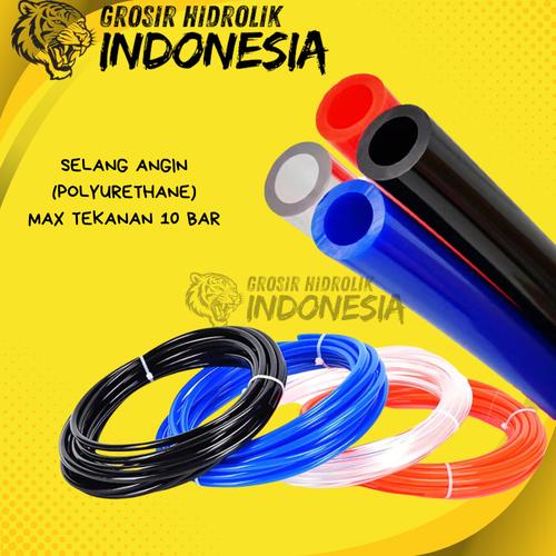 Jual SELANG ANGIN PNEUMATIC SELANG PU (POLYURETHANE) UKURAN OD 4MM X ID ...