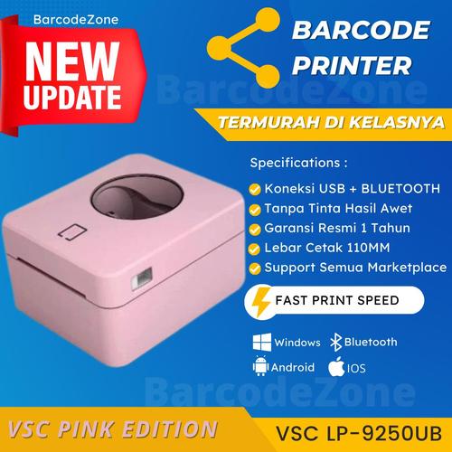 Jual PRINTER BARCODE THERMAL / LABEL PRINTER VSC LP-9250UB (BLUETOOTH ...