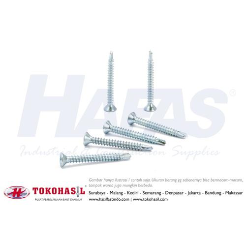 Jual FH+ Drilling Screw #10 x 30, 16T - putih (Sekrup Flat Head ...