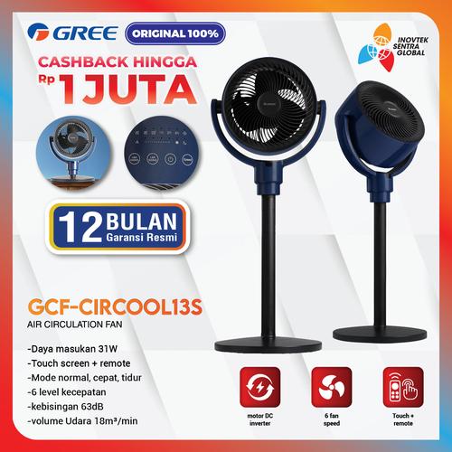 Promo Gree Air Circulation Fan GCF-CIRCOOL13S Ion Plasma Circool 2 in 1 Design - GCF-CIRCOOL13S ...
