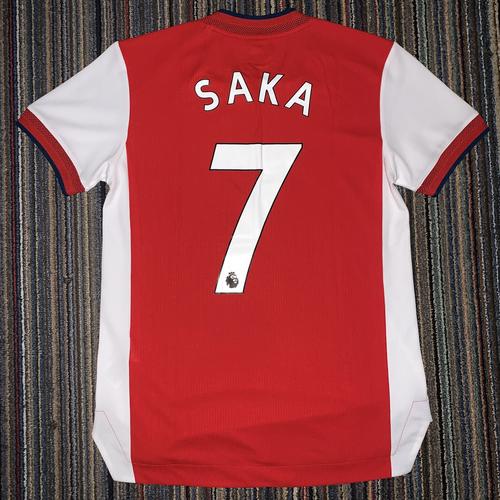 Jual Ars*nal 2021/22 Home Kit Saka #7 Original Jersey - Kota Depok ...