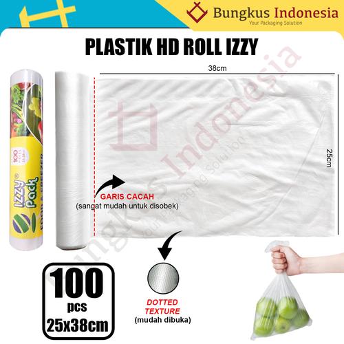 Jual hd roll izzy pack / plastik fotocopy / plastik buah foodgrade ...