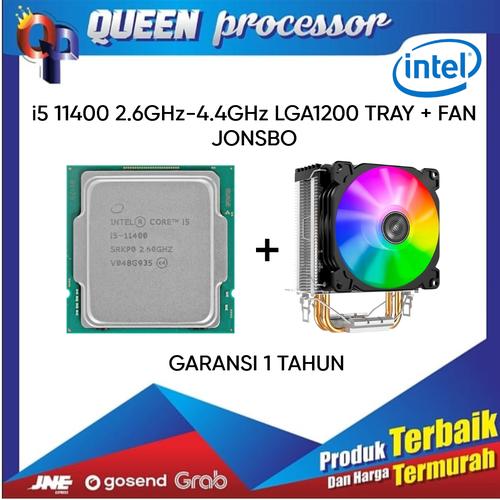 Jual PROCESSOR INTEL CORE I5 11400 [TRAY+FAN JONSBO] SOCKET 1200 4.4GHz ...