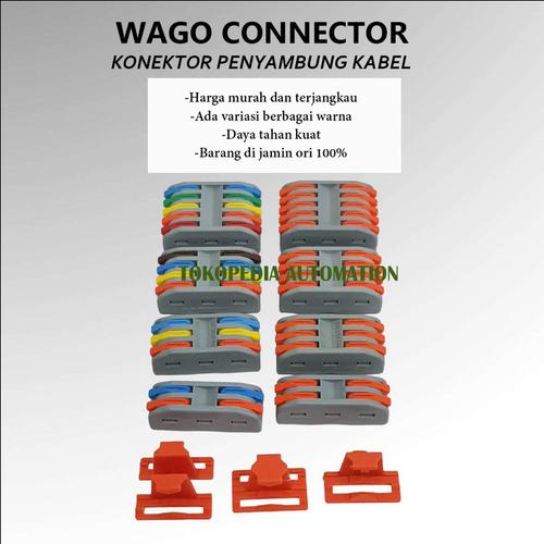 Jual Wago Connector PCT-2-2/3/4/5 Pin Terminal WIre Connector ...