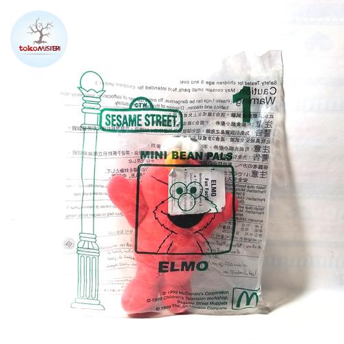 Jual Boneka Elmo Mini Bean Pals Muppet Sesame Street Plush Doll Disney ...