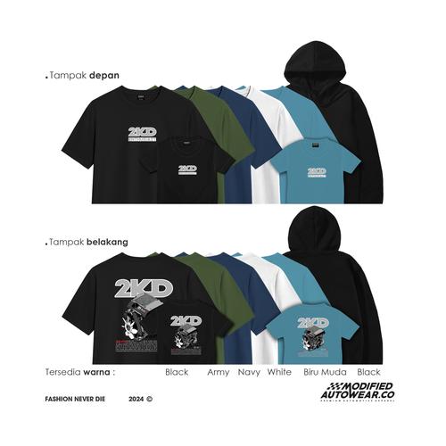 Jual kaos pria otomotif kaos mobil fortuner kijang innova diesel 2KD ...