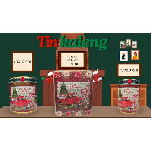 Jual Tin Kaleng Event Natal/ tin kaleng emas makanan ringan - bubble ...