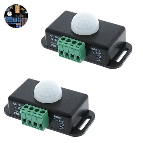 Jual LED human body sensor pergerakan manusia switch 6A 12v 24V vdc ...