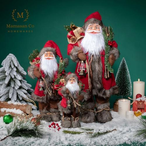 Jual Santa Claus 60 & 90 cm Standing Figurine Decoration | Boneka Santa ...