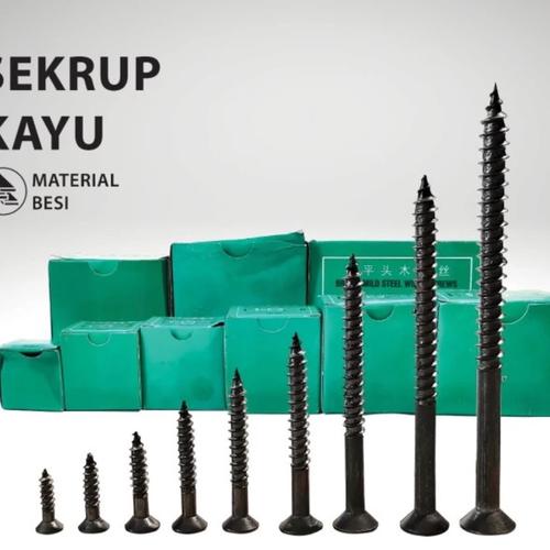 Jual Skrup Baut Kayu drywall untuk lemari hambalan Kayu Wood screw ...