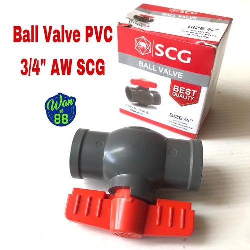 Jual Ball Valve uPVC 3/4" AW SCG - Kota Surabaya - Wan Shop 88 | Tokopedia