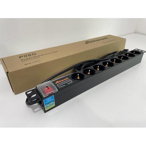 Jual P08G KITARACK PDU 8 Lubang Stop Kontak Power Distribution Unit 1U ...