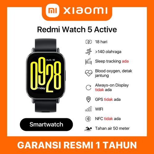Jual Xiaomi Redmi Watch 5 Active Garansi Resmi Original - Black - Kota ...
