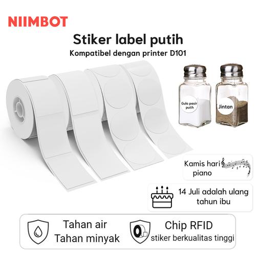 Jual NIIMBOT D101 Kertas Label Stiker Belajar Kantor Rumah Tahan Air ...