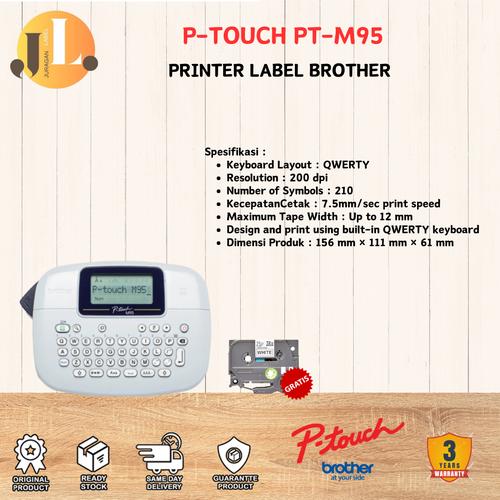 Jual Brother P-TOUCH PT-M95 Printer Label Portable Handy dengan ...