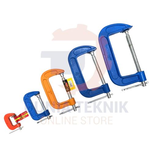 Jual Catok C Penjepit Klem Clamp 1" 2" 3" 4" 5" 6" 8" 10" 12" inci inch ...