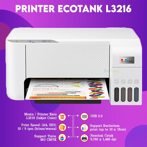 Promo Printer Epson L3216 All in One Printer (Putih) GARANSI RESMI ...