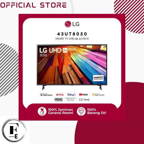 Promo LG 43UT8050 / 43UT8050PSB 4K UHD Smart AI ThinQ TV 43 Inch TV LG ...