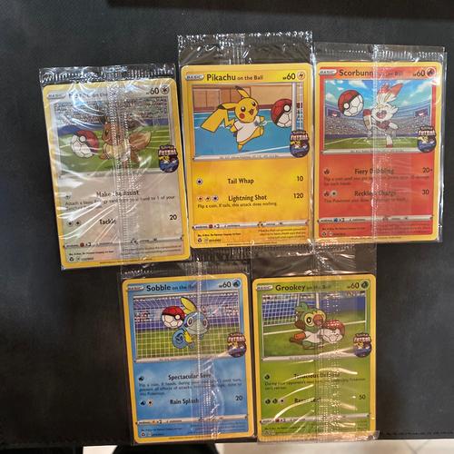 Jual Pokemon TCG Pokemon on The Ball Futsal Promo Set Sealed Pikachu ...
