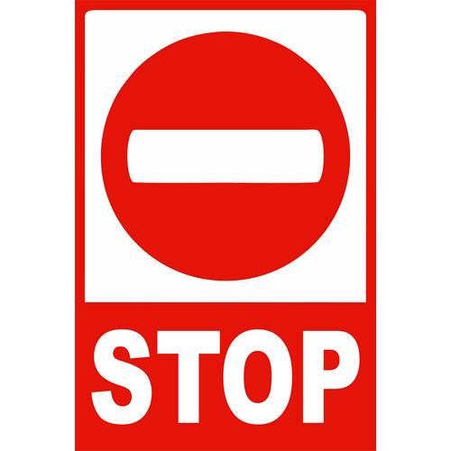 Jual Rambu Dilarang Masuk Verboden / STOP Plat AKRILIK - 20X30 - Kab ...