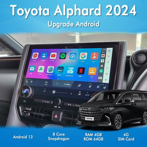 Jual Toyota Alphard 2024 - Upgrade Head Unit Original Alphard Android ...