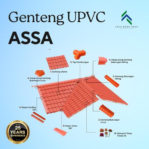 Jual aksesoris genteng atap upvc ASSA garansi 25 Tahun jayaroof ...