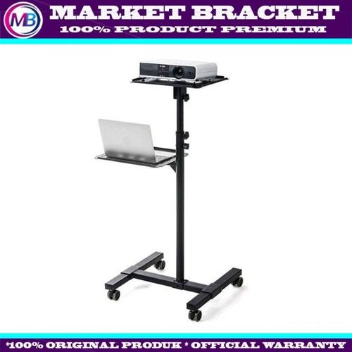 Jual bracket stand roda projector/proyektor/infocus tripod plus tray ...