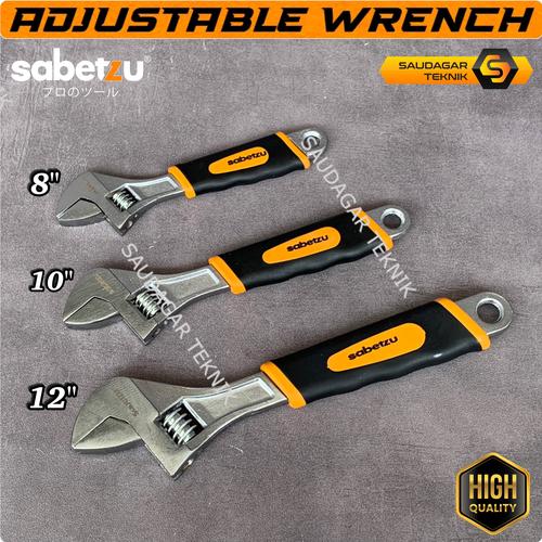 Jual Kunci Inggris 8 Inch 10 Inch 12 Inch SABETZU Adjustable Wrench 8 ...