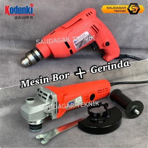 Jual Paket Mesin Bor Tangan 10mm + Mesin Gerinda 4 Inch Kodenki - GERINDA SAJA - Jakarta Pusat ...