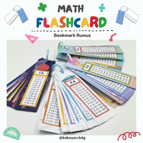 Jual Bookmark Rumus Perkalian Pembagian Matematika / Math Flashcard ...