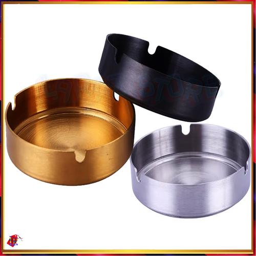 Jual Asbak Stainless Bulat Kecil Minimalis Tebal Modern Ash Tray Cafe ...