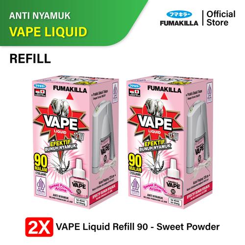 Promo Fumakilla Vape Refill 90 Malam Obat Nyamuk Sweet Powder 45ml (ISI ...