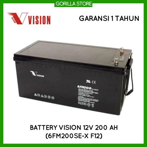 Jual Baterai Aki VRLA AGM Vision 6FM200SE-X 12V 200AH - Jakarta Pusat ...