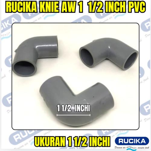 Jual Keni Paralon Fitting Pipa Bengkok AW Knie Ukuran 1 1/2 Inchi PVC ...