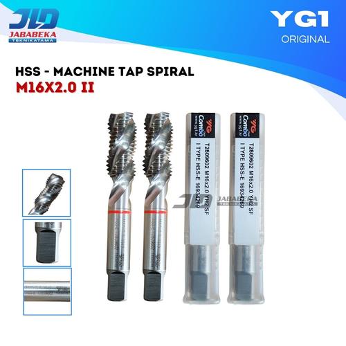 Jual Tap Mesin Spiral M16X2.0 II YG1 T2809602 Machine Tap Spiral M16 x 2.0 Merk YG1 KOREA - Kab ...