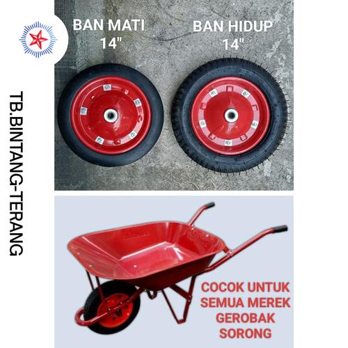 Jual RODA GEROBAK SORONG PASIR ANGKONG ARTCO BAN MATI BAN HIDUP - 14 ...