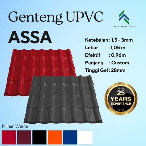 Jual genteng atap upvc ASSA garansi 25 Tahun jayaroof royalroof ...