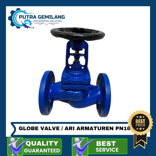 Jual 2" inch / GLOBE VALVE ARI ARMATUREN PN16 CAST IRON FLANGE ...