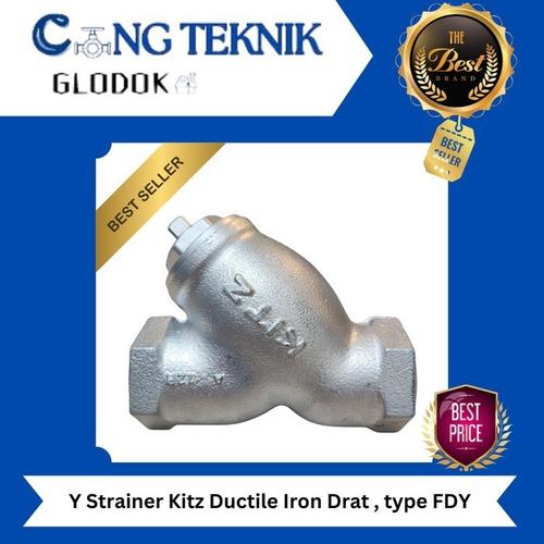 Promo Y Strainer Ductile Iron Kitz Size 1 1/2" Inch Drat Type FDY ...