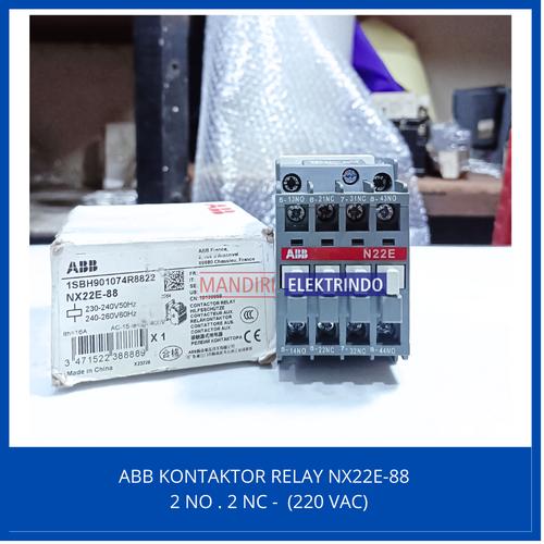 Jual ABB KONTAKTOR RELAY NX22E-88 2 NO . 2 NC - (220 VAC) - Jakarta ...